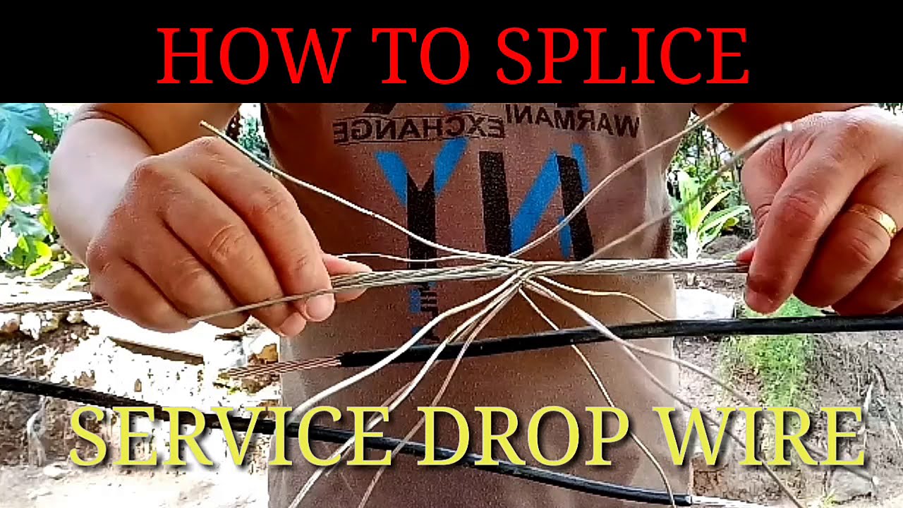How To Splice Service Drop Wire - YouTube
