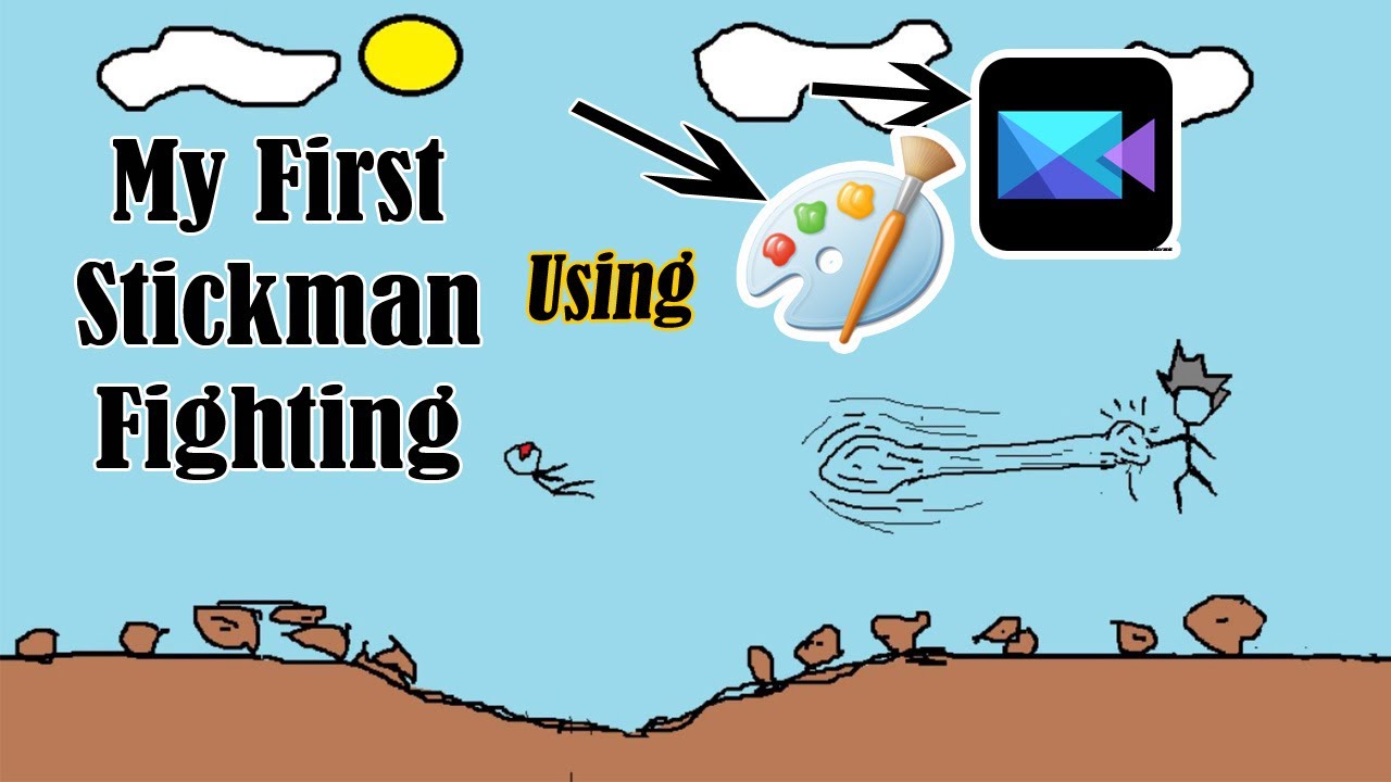 Stick Man Fighting, VERY SHORT VIDEO (Using Paint and Power Director ...