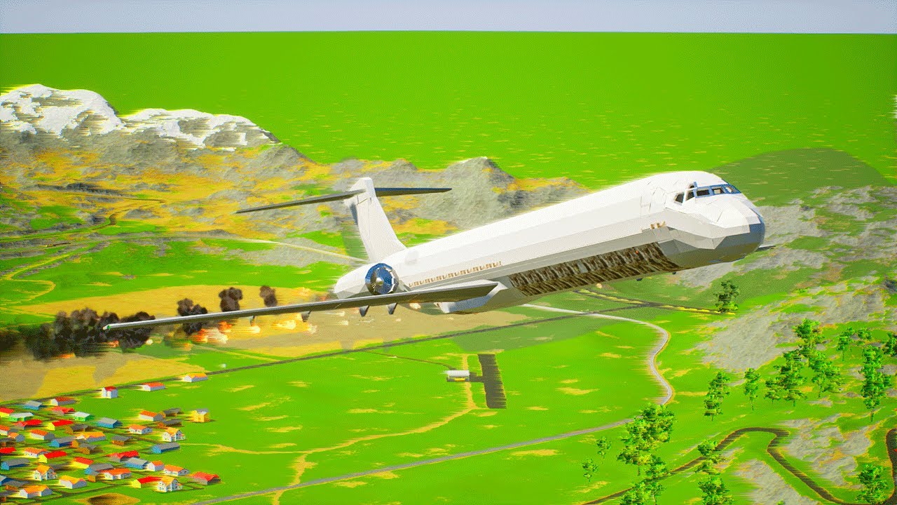 Lego Planes Fly In Giant FIREWALL! Lego Plane Crashes and Lego ...