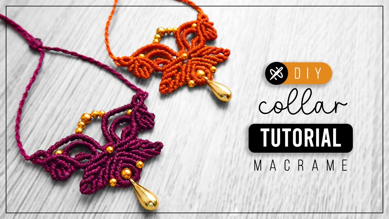 Collar Encanto 💫 Como hacer un collar con hojas de hilo | diy tutorial ...