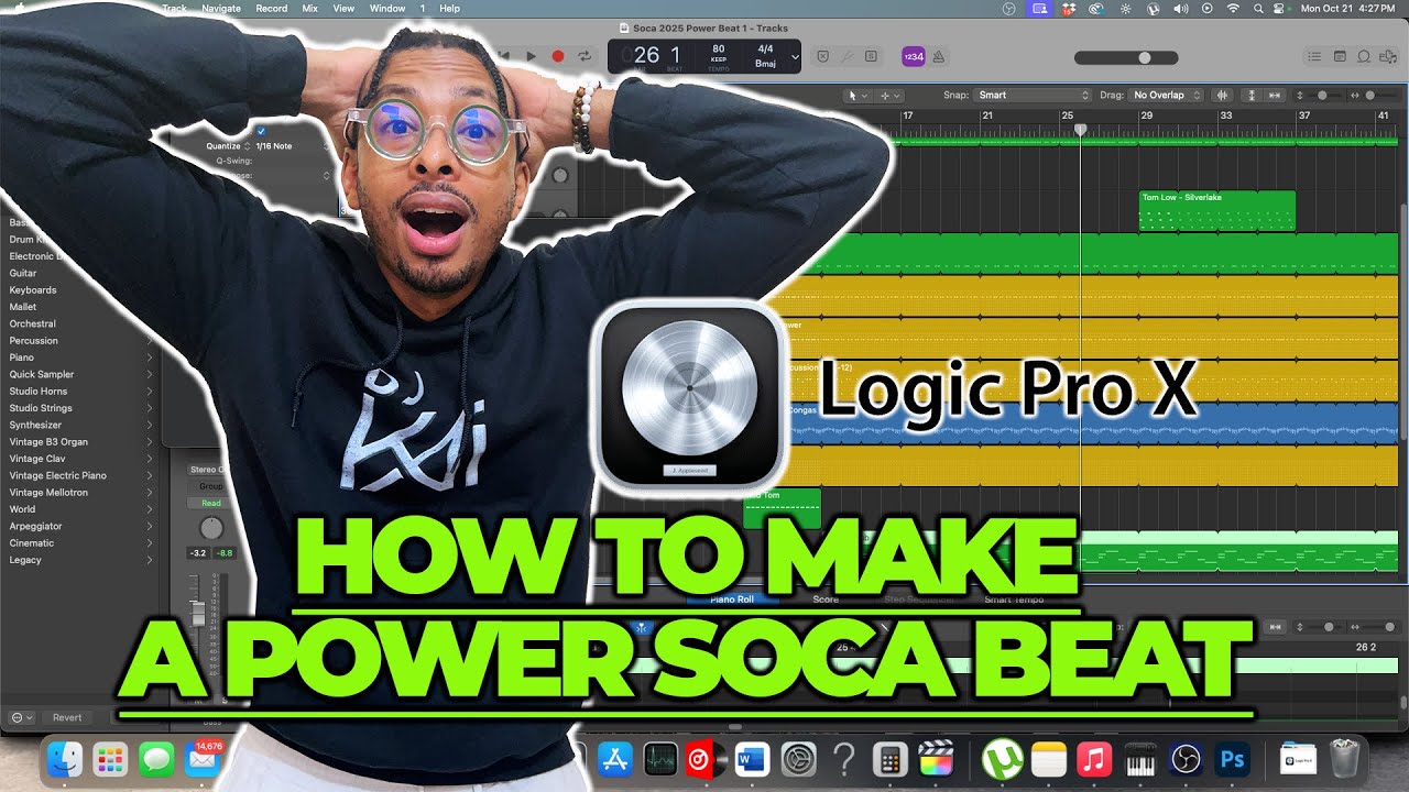 Tutorial: How To Make A POWER Soca Beat (EASY) - YouTube