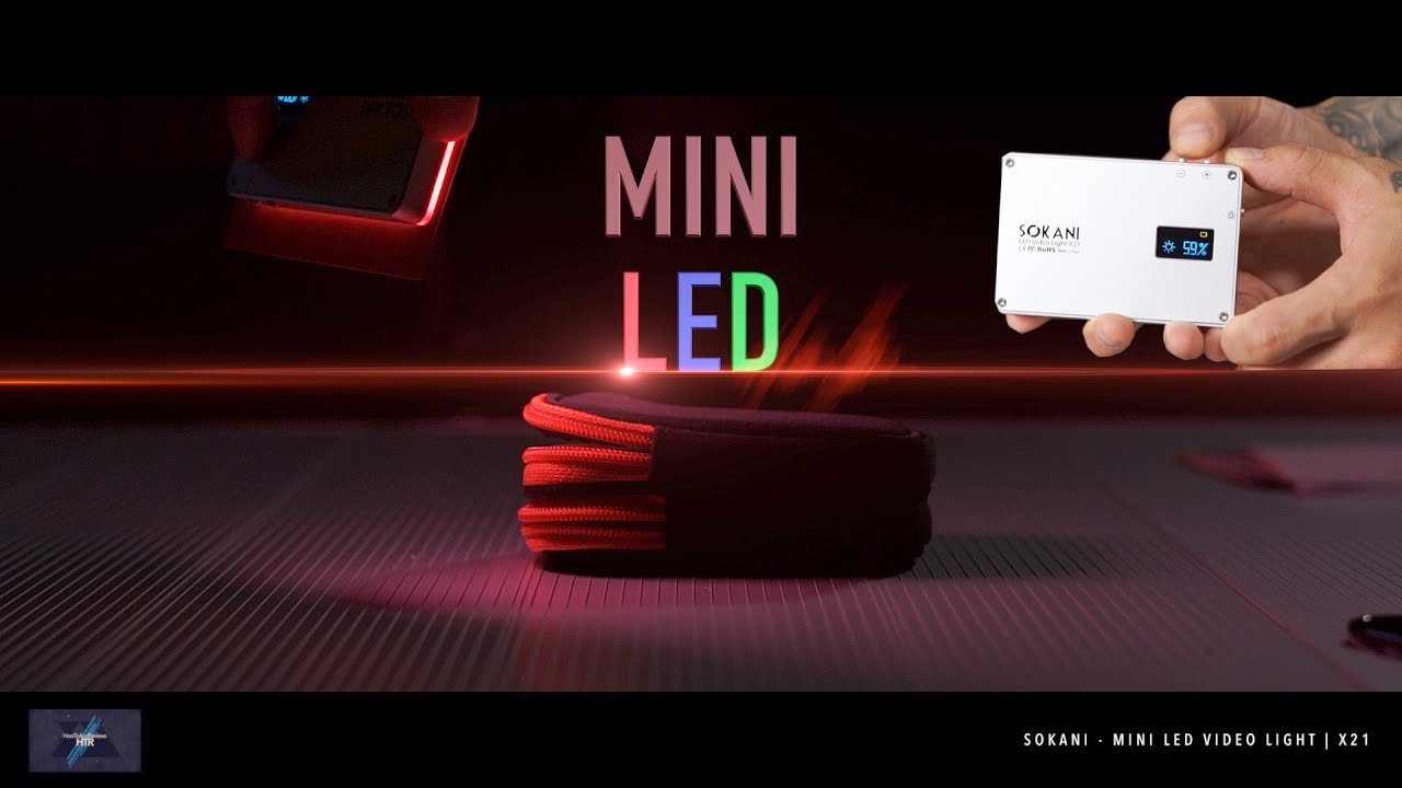 PORTABLE mini LED light for VIDEO - YouTube