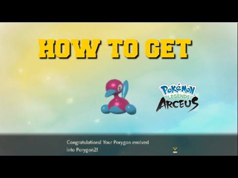 HOW TO EVOLVE PORYGON INTO PORYGON2 IN POKEMON LEGENDS (ARCEUS HOW TO ...