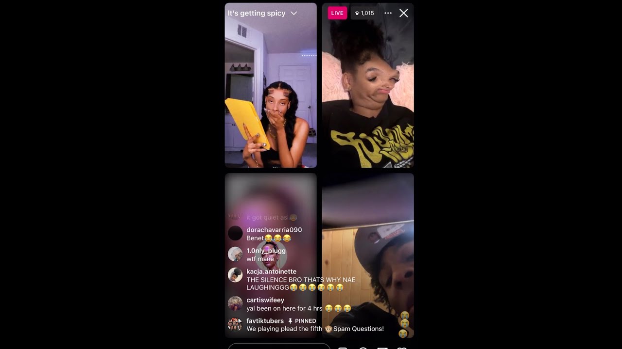 Wild live 🤦🏽‍♀️😂‼️ @Therealnialove @benetnicolee & @441.kj ...