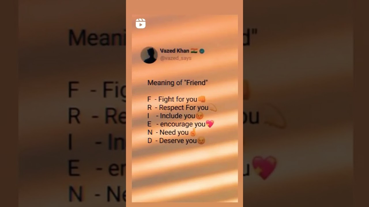 Meaning of friend 👬 emotional video👬#Shorts #Pranav creations - YouTube