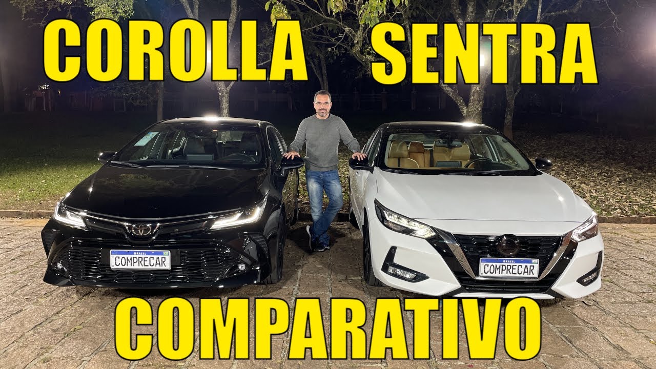 Comparativo: Toyota Corolla 2024 x Nissan Sentra 2024 - Qual sedan é ...