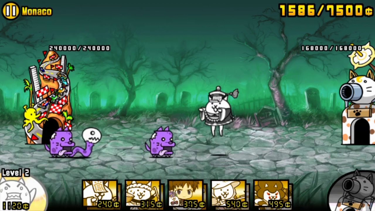 The Battle Cats gameplay Into the Future Chapter 2 Zombie Outbreak ...