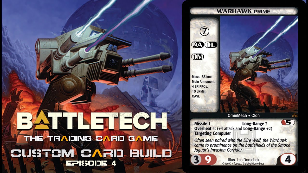 Battletech TCG | Building a Custom Card (Episode 4) Warhawk Prime - YouTube
