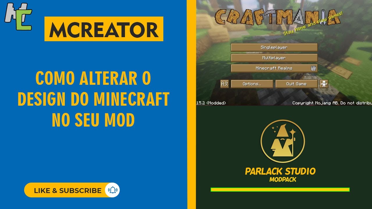 Mcreator: Alterando o Design do Minecraft 【2023.2】 - YouTube