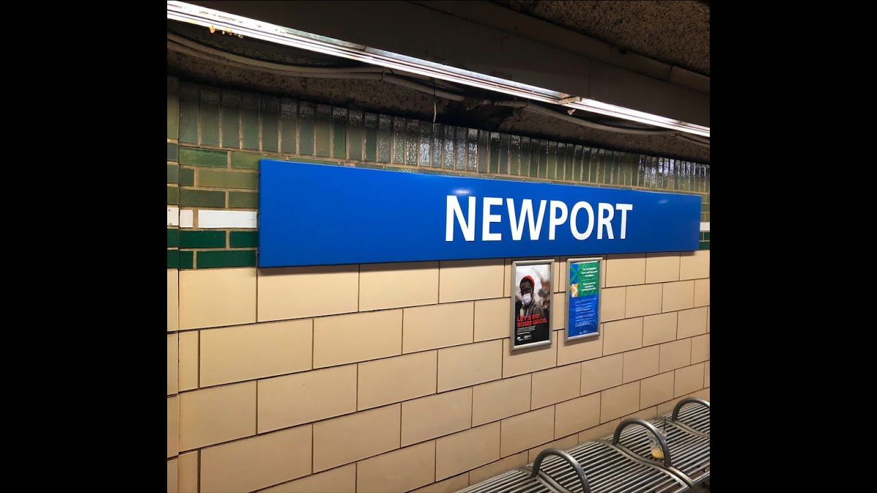 Brief PATH Train Kawasaki PA-5 Train Action At Newport-Pavonia Station ...