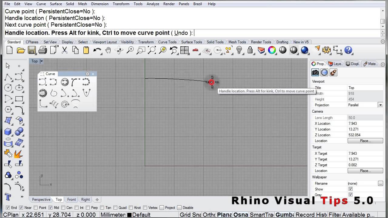03 09 04 Visual Tips 5: Handle Curve - YouTube