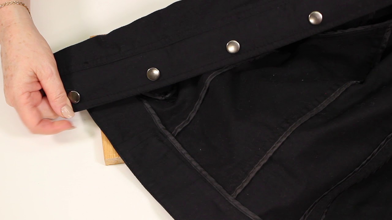 DIY Jacket Snap Replacement with Unique Sewing - YouTube