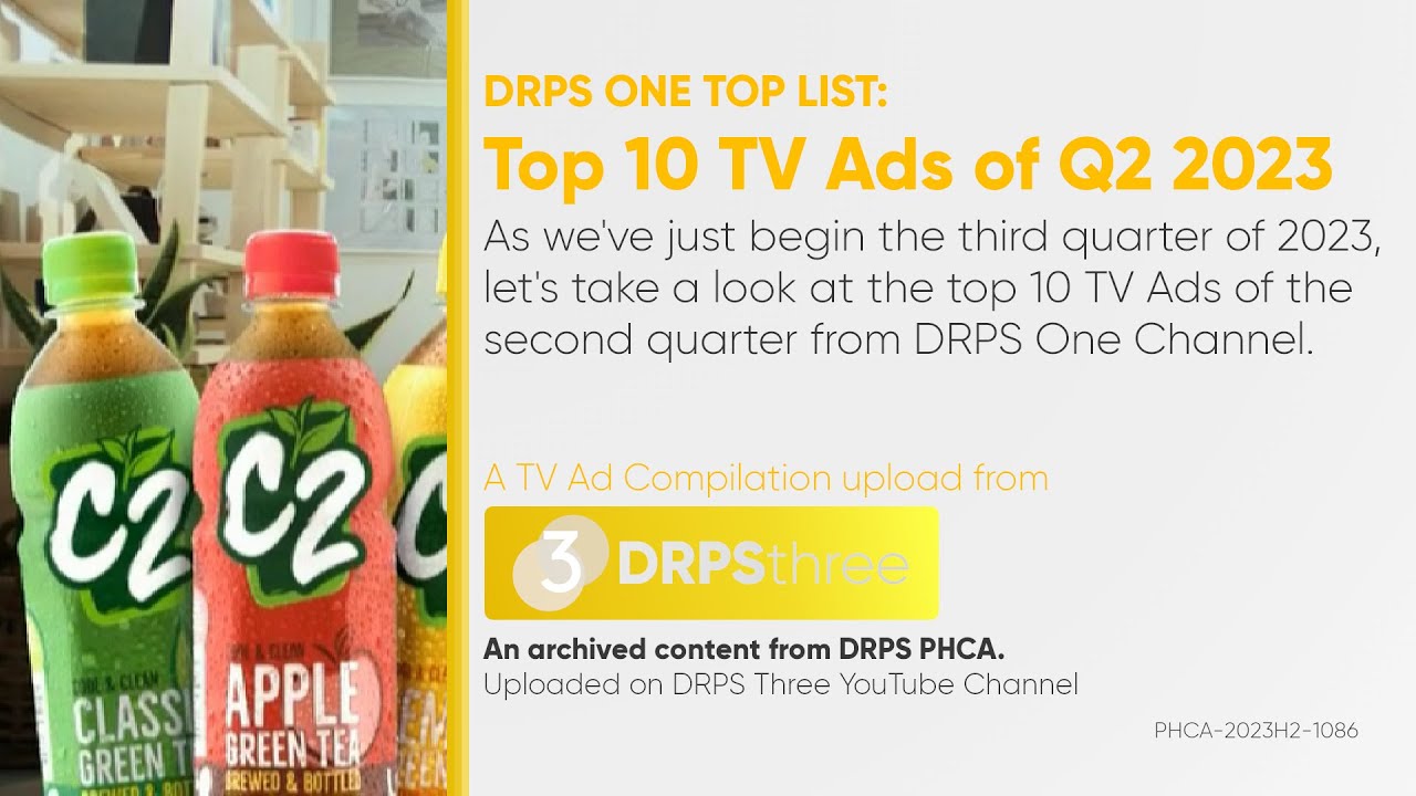 DRPS One Top List: Top 10 TV Ads of Q2 2023 | DRPS Three TV Ad ...