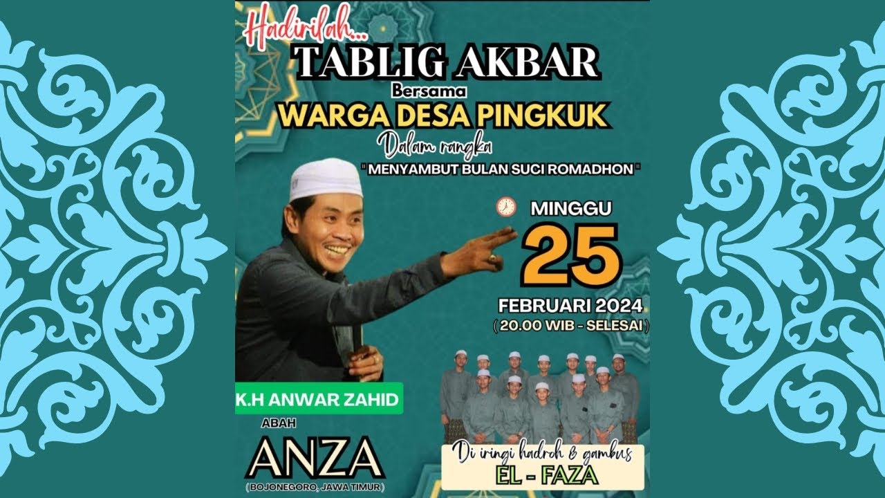 Live stream PENGAJIAN TABLIG AKBAR BERSAMA K.H ANWAR ZAHID || EL ...