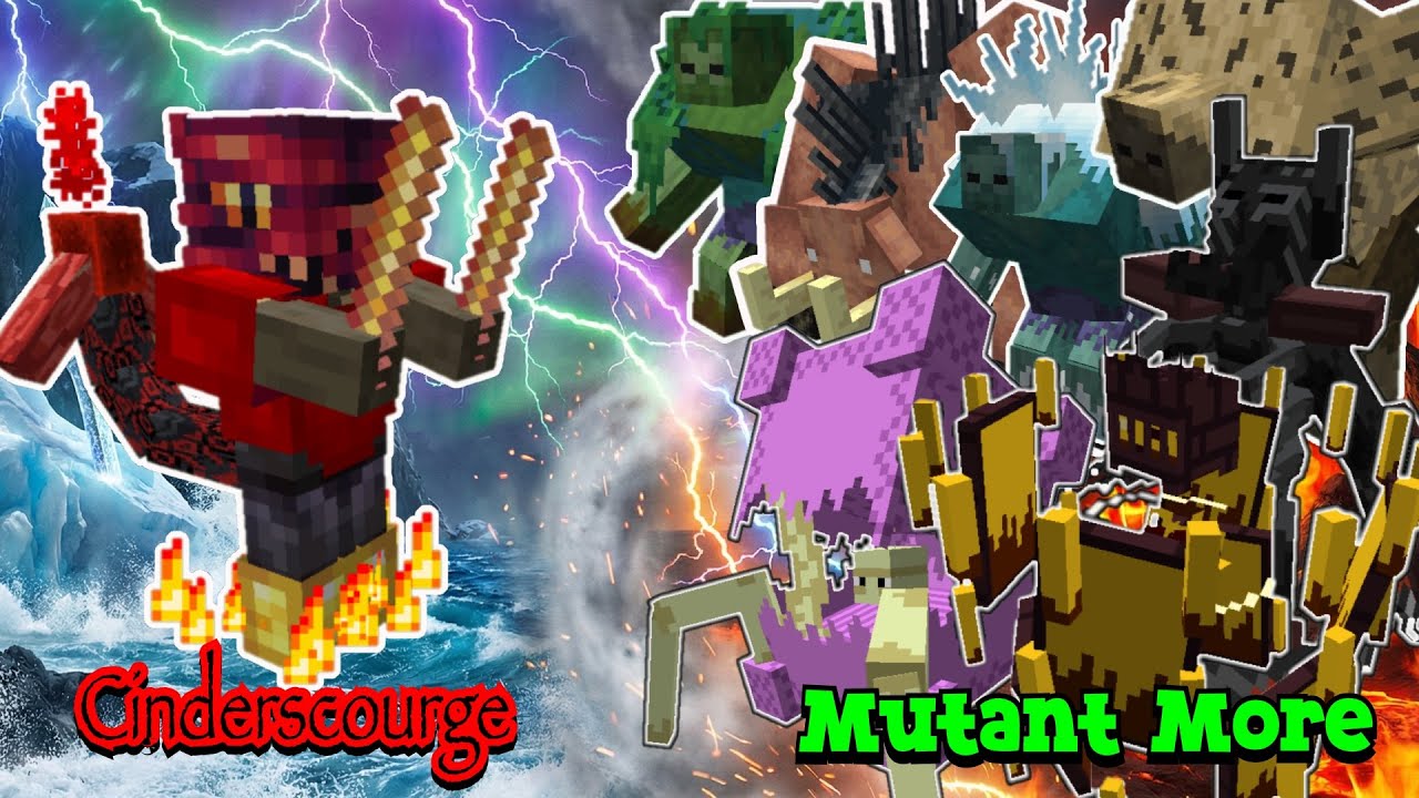 Cinderscourge VS Mutant More | Minecraft |Mobs Battle - YouTube