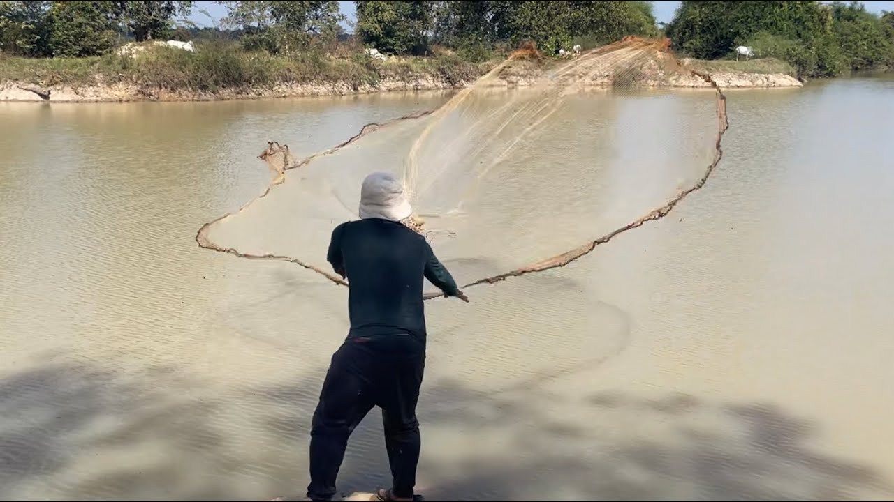 Best Fishing Net Video in the Lake ~ catching fishing Village by ...