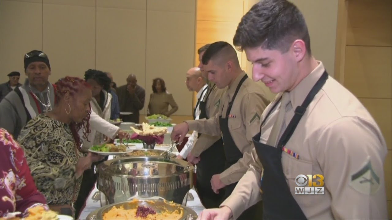 Seniors Share Thanksgiving Meal With Marines Who Saved Them From Fire ...
