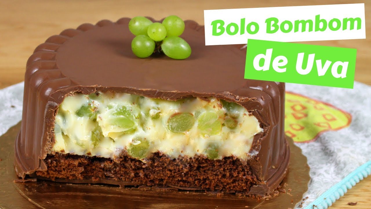 BOLO BOMBOM DE UVA | O MELHOR BOLO BOMBOM | CAKEPEDIA - YouTube