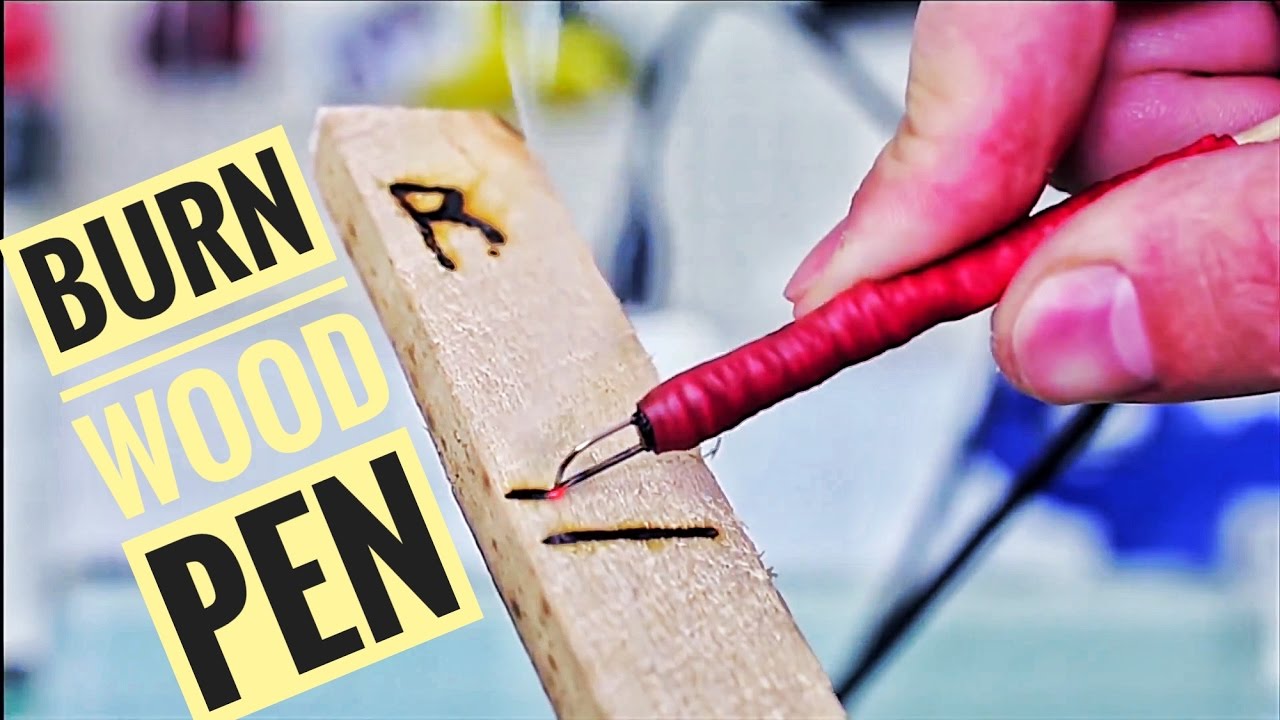 How to make a mini pyrography Wood Burning tool Pen - YouTube