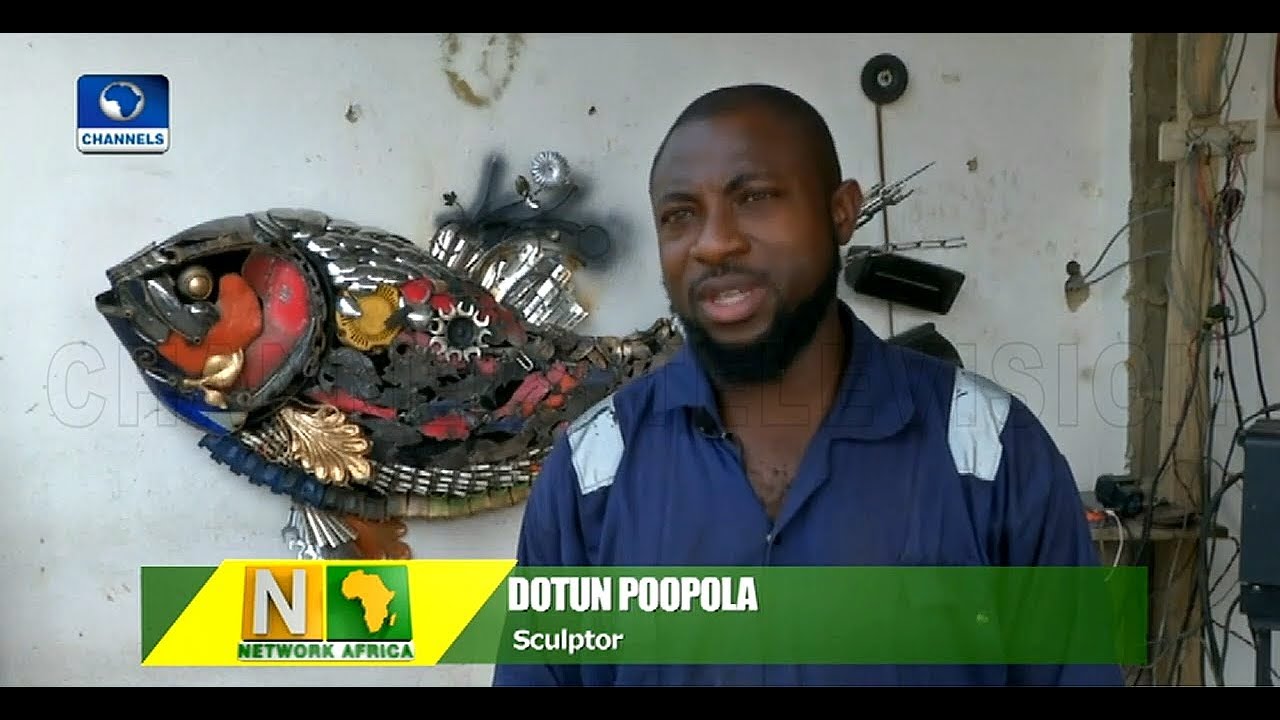 Young Nigerian Turns Metal Scraps Into Life-sized Artistic Sculptures ...