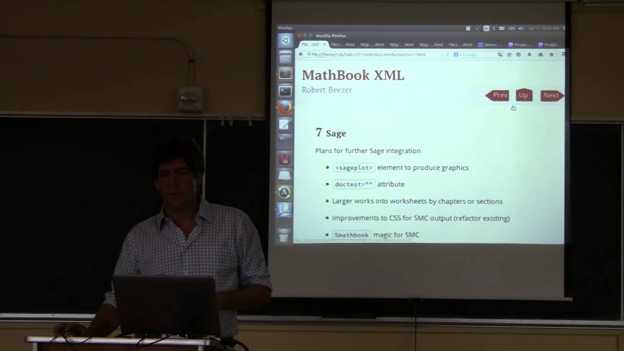 Rob Beezer -- mathbook XML -- part 2/2 - YouTube