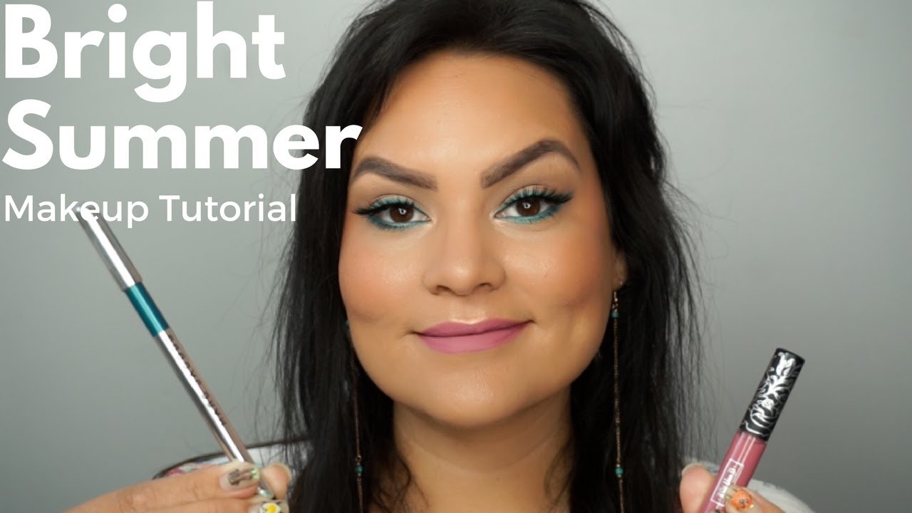 Bright Summer Makeup Tutorial for Beginners 2017 | Melissa Chee - YouTube