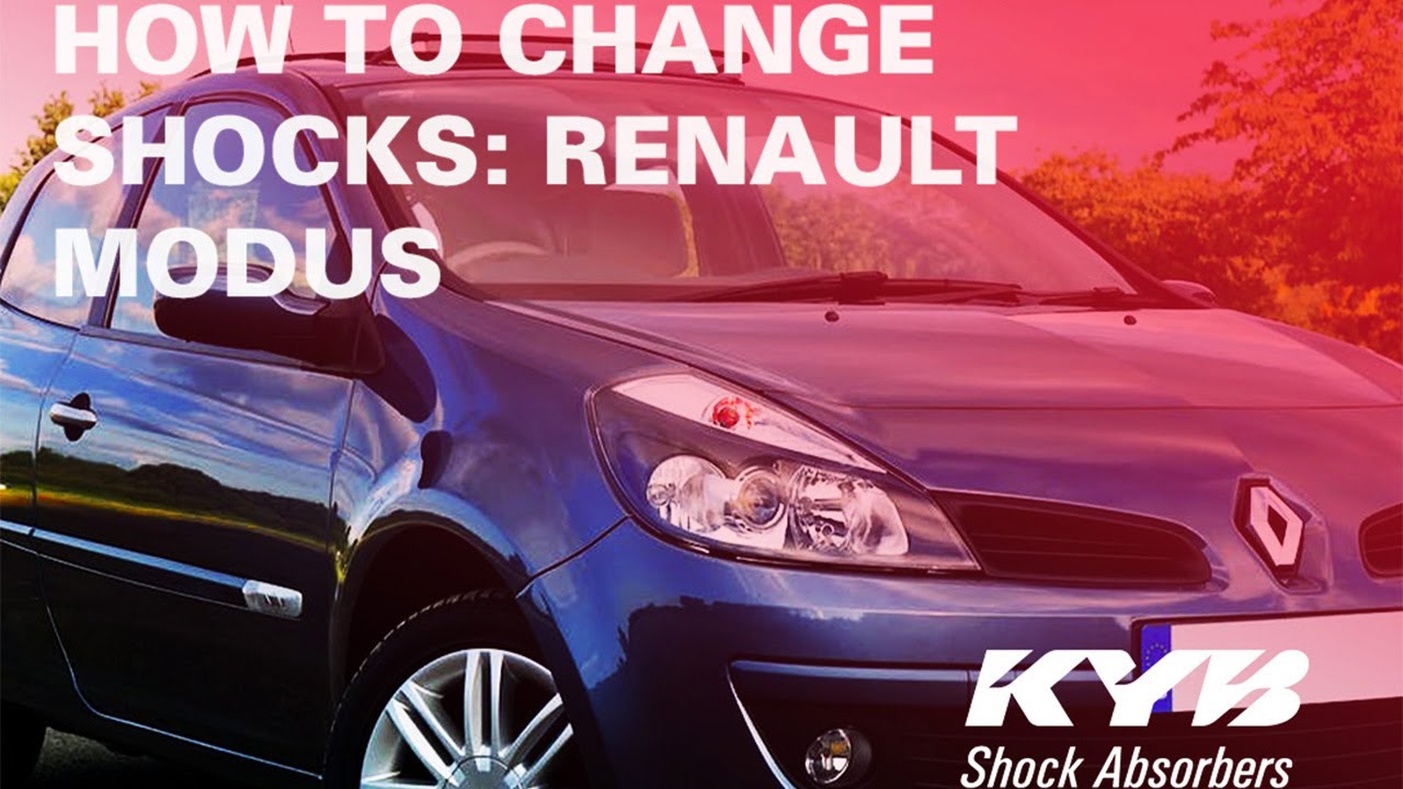 How to change Renault Modus front shock absorbers | KYB - YouTube