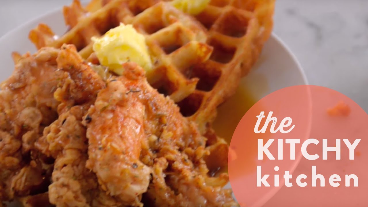 How to Make Henry's Chicken and Waffles // Living Deliciously - YouTube