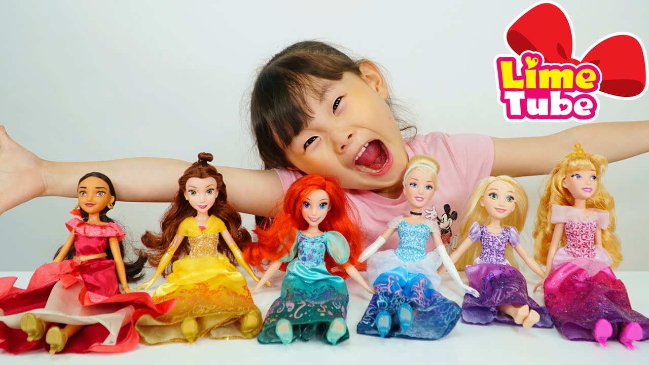 Learn Colors with Disney Princess for Children, Kids song | Finger ...