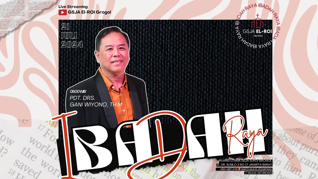 Pdt. Drs. Gani Wiyono, Th.M - Prisoners of The Past - Ibadah Raya ...