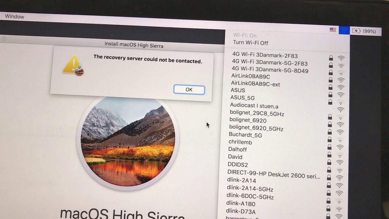 Recovery Server Could Not Be Contacted on Mac SOLVED - YouTube