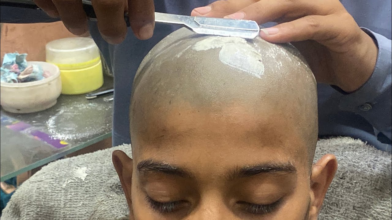 Straight Razor Transformation Tutori HOW TO Head Shave Bald Head Shave ...