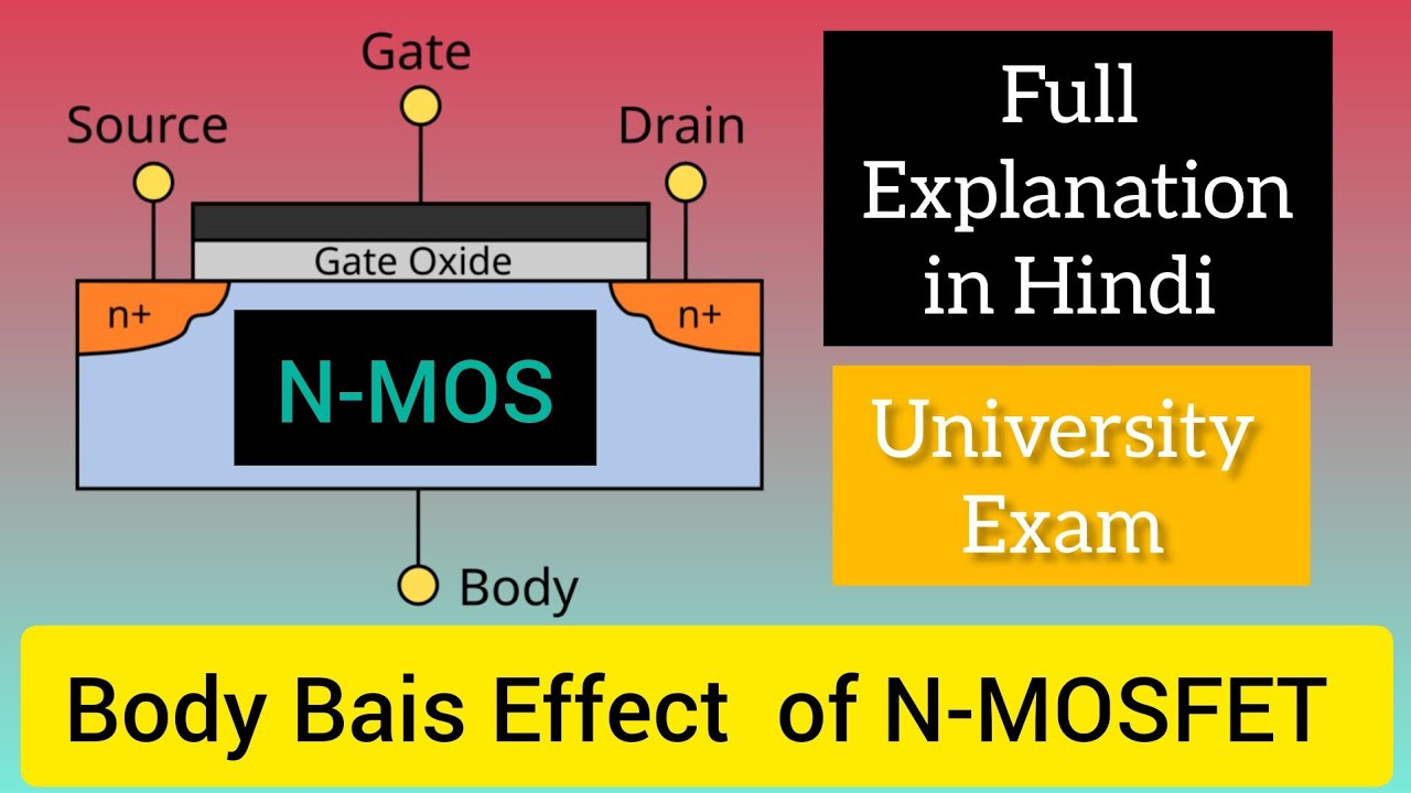 Body Bais Effect in MOSFET || IVLSI Subject in Hindi || Bihar ...