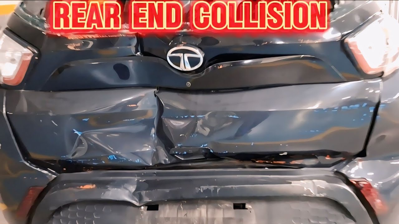 Car rear end collision car repair | Car back side major Rework | Car ...