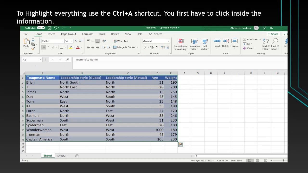 Excel shortcuts 2019 - YouTube