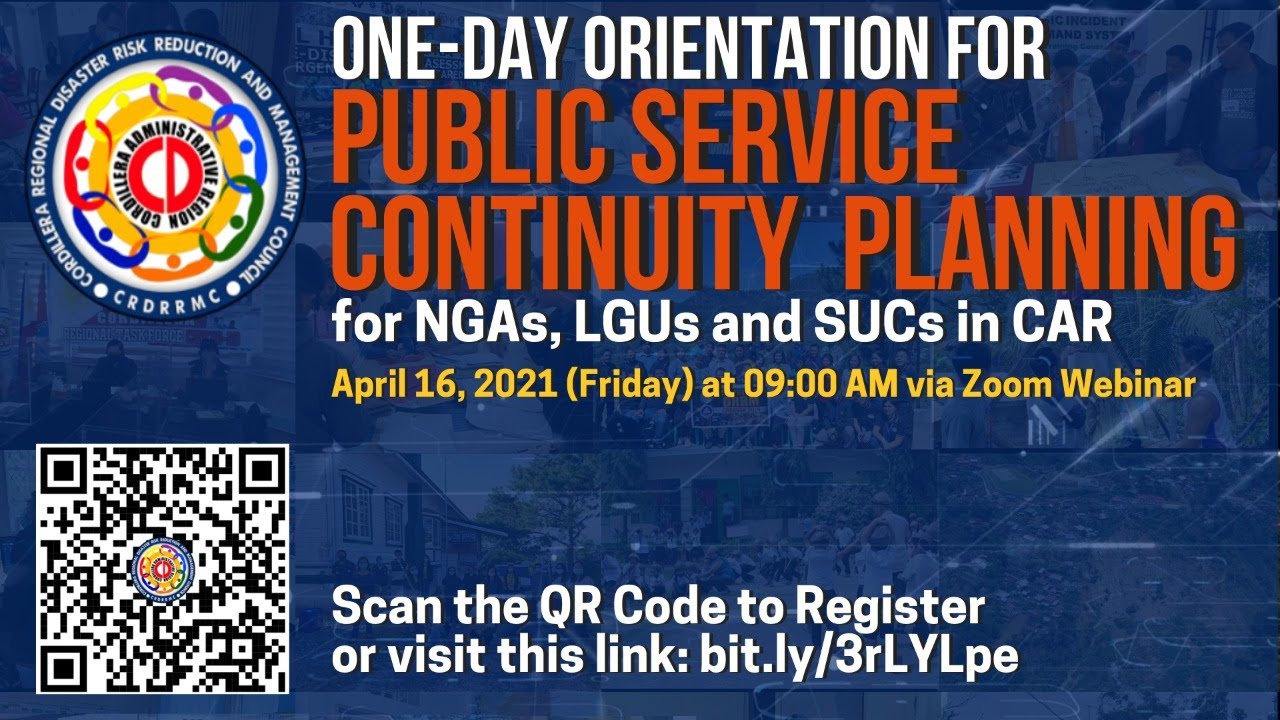 Orientation on Public Service Continuity Planning - YouTube