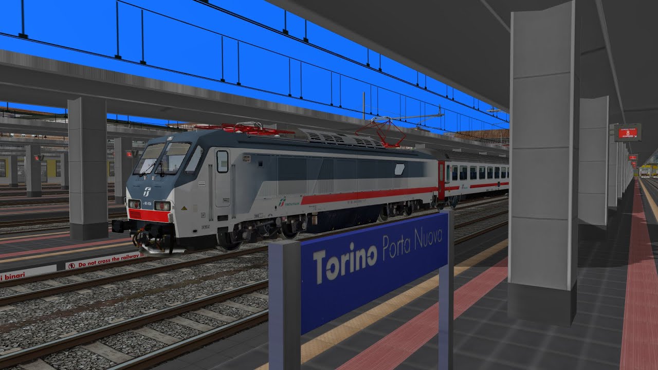 Open Rails - Da Torino P. N. a Milano Centrale sull'Intercity 509 ...