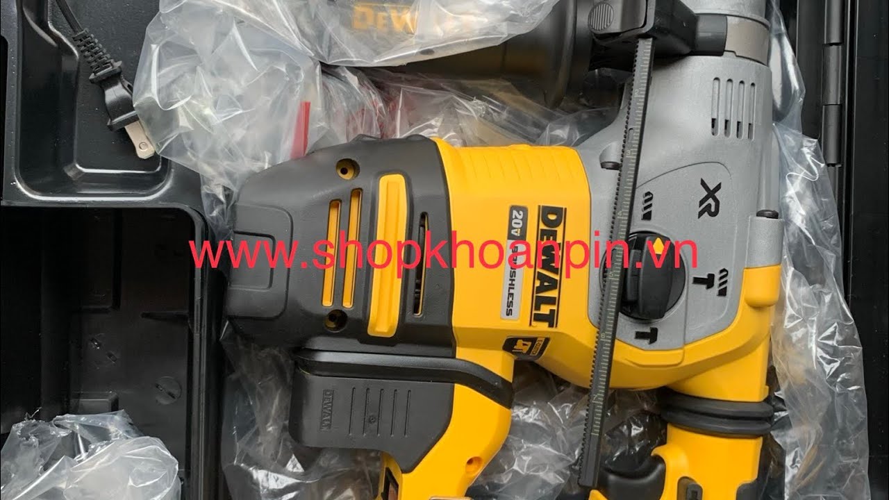 Máy Khoan bê tông dewalt DCH293 sx Séc, pin dewLt 6Ah sx Nhật, sạc 118 ...