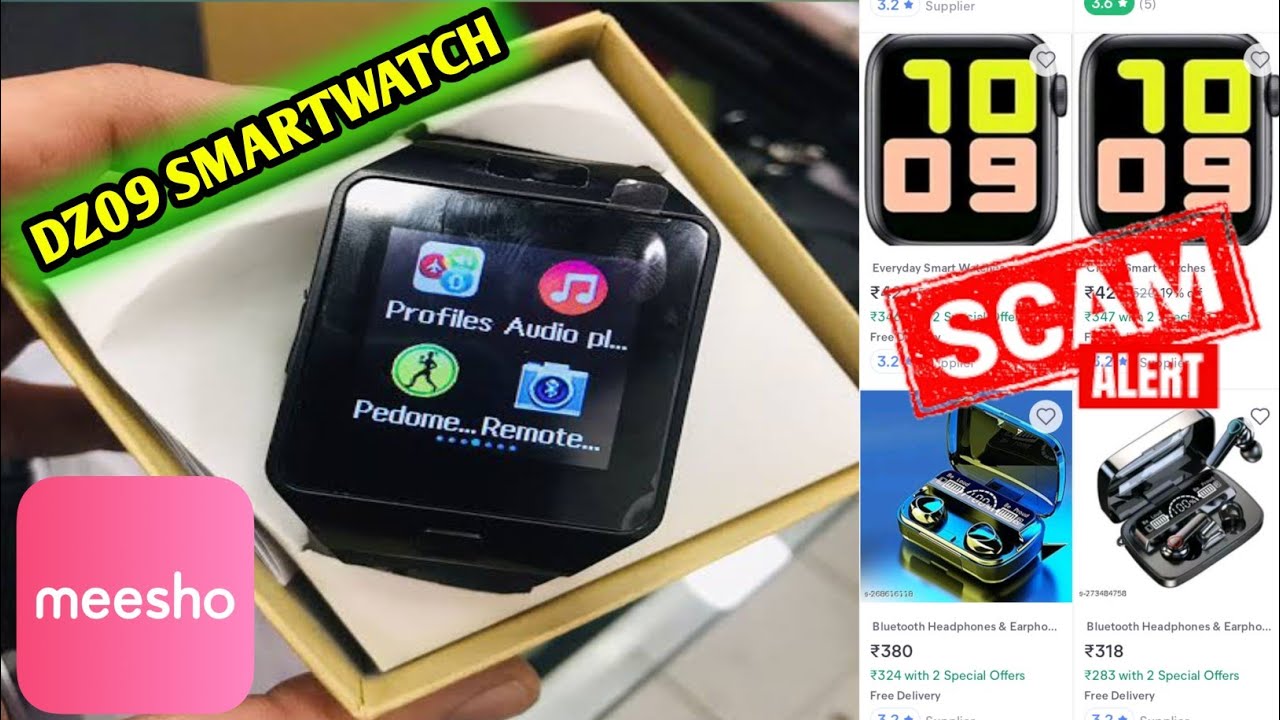 Dz09 smar twatch unboxing | meesho smart watch | dzo9 smart watch ...