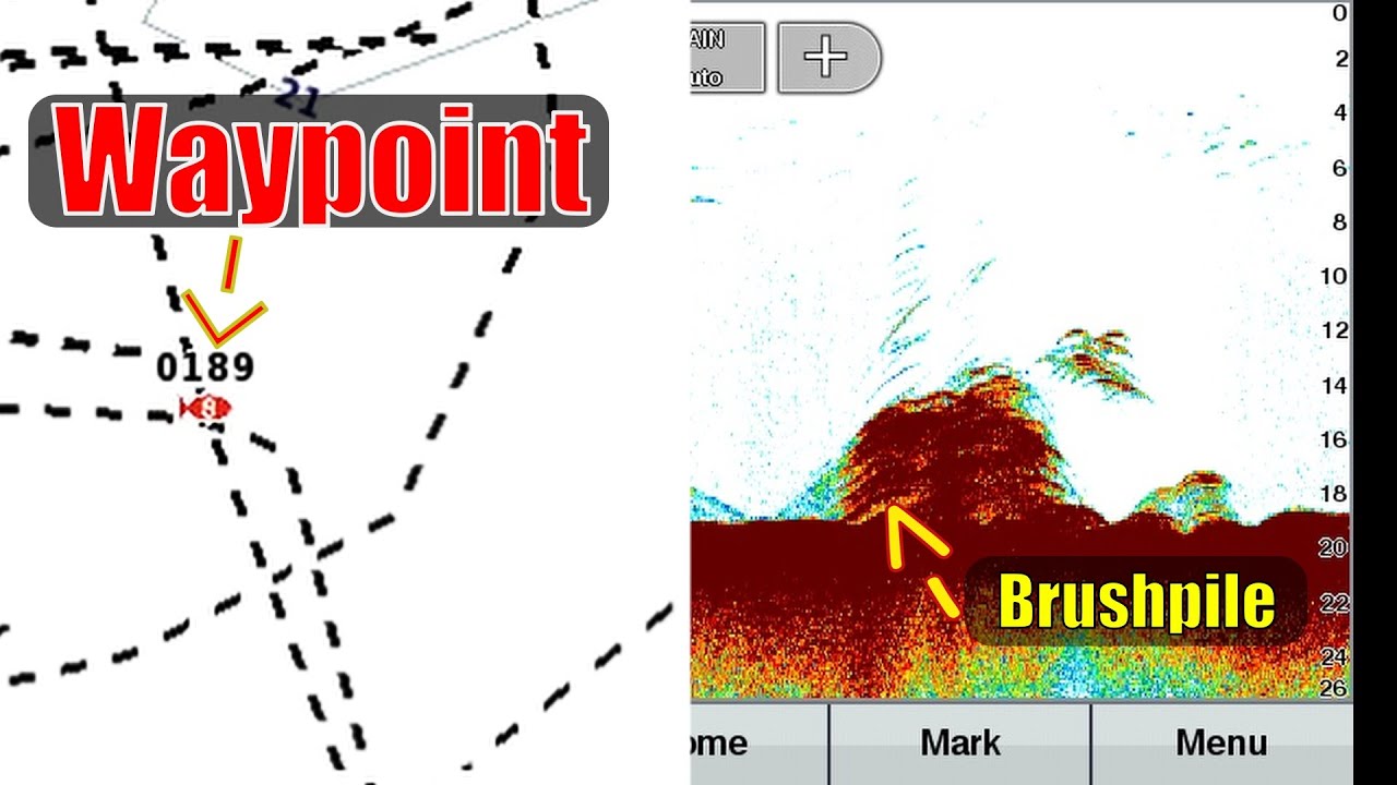 How to mark and find waypoint with 2D sonar - YouTube