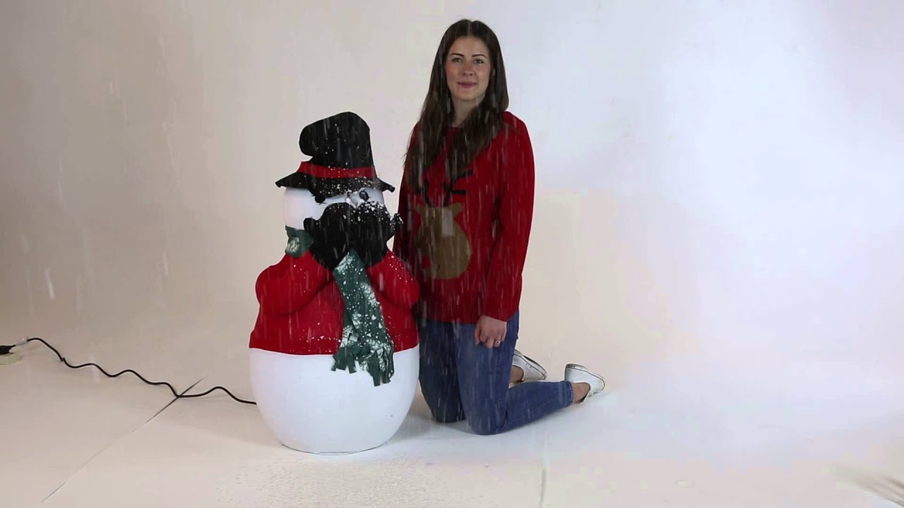 Magical Snowing Snowman Machine - YouTube