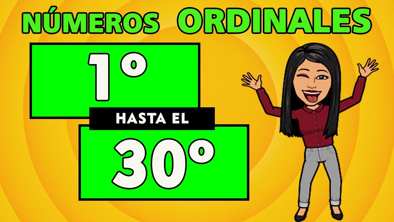 Números Ordinales DEL 1 AL 30 I COMPLETO I Ordinales 1 al 30I NÚMEROS ...