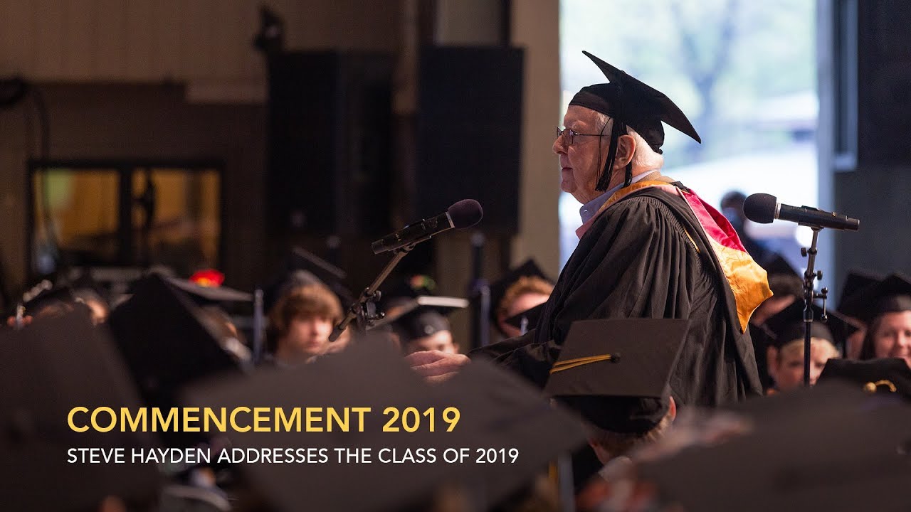 Steve Hayden’s 2019 Commencement speech - YouTube
