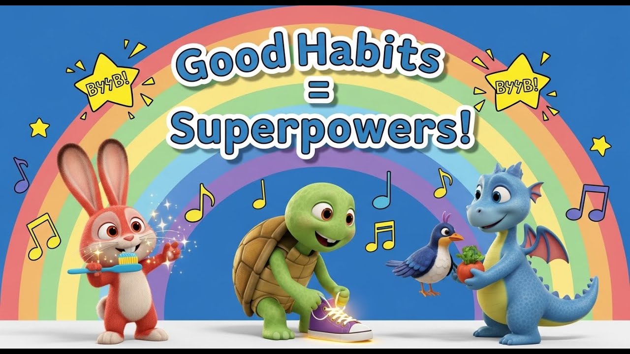 🎵 Good Habits Song for Kids | Healthy Daily Routine Sing-Along | Fun ...