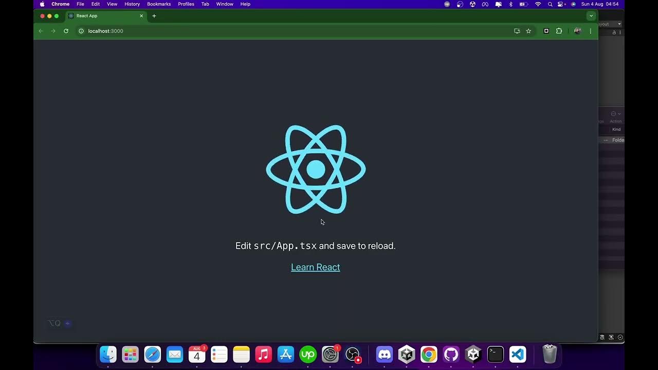 Running Unity WebGL on React TS and Hosting it - YouTube