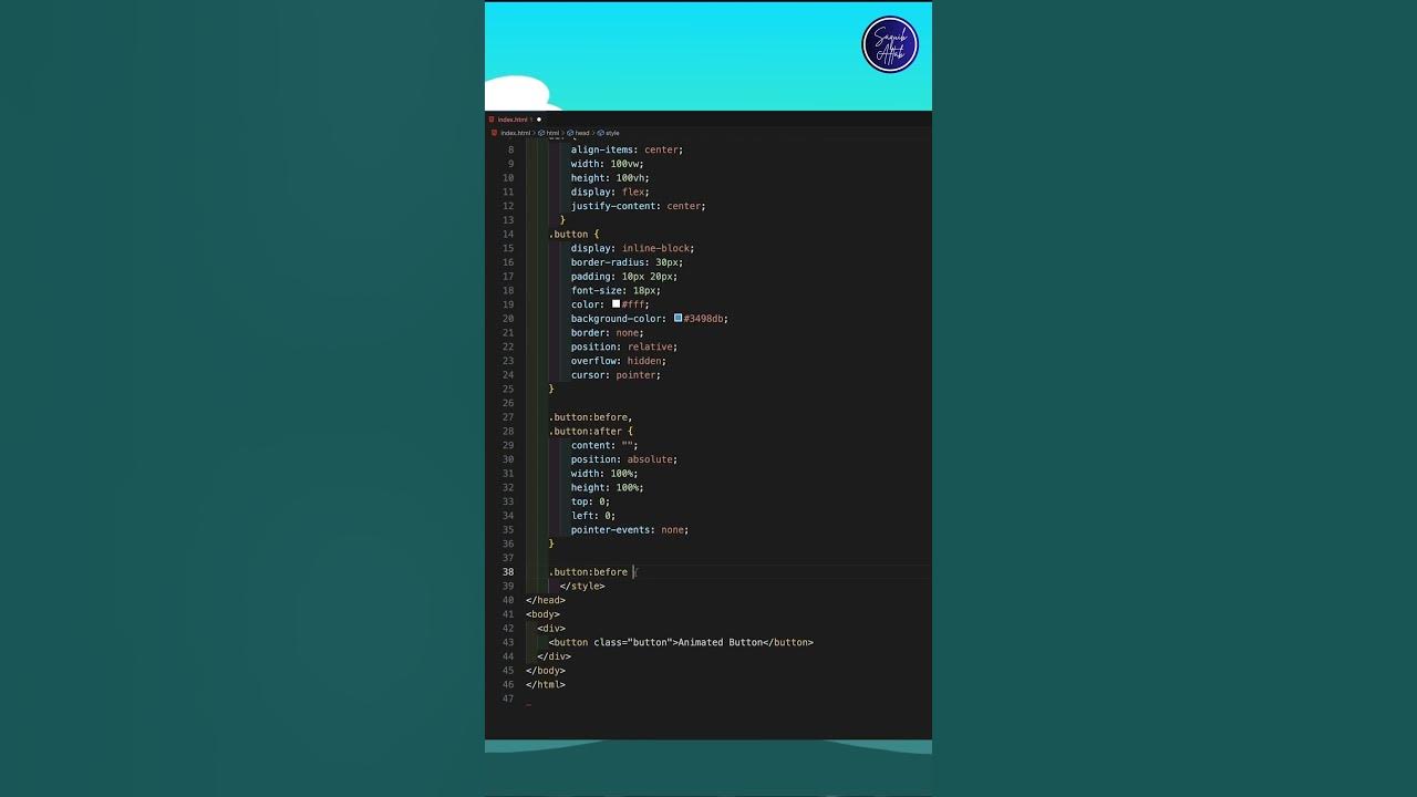 Beautiful Button Css Animation Html Css Cssanimation Codingshorts Programming Youtube
