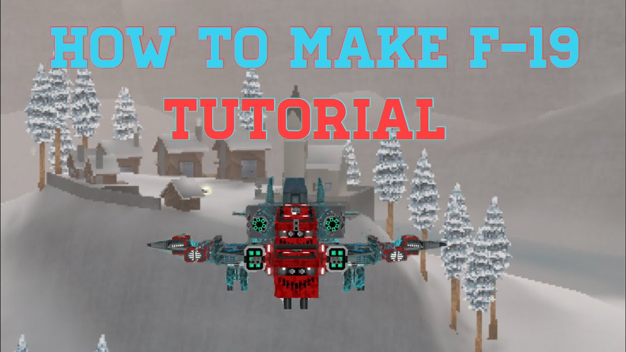 [TUTORIAL] How to make a F-19 fighter jet in { Blocky Cars Online ...