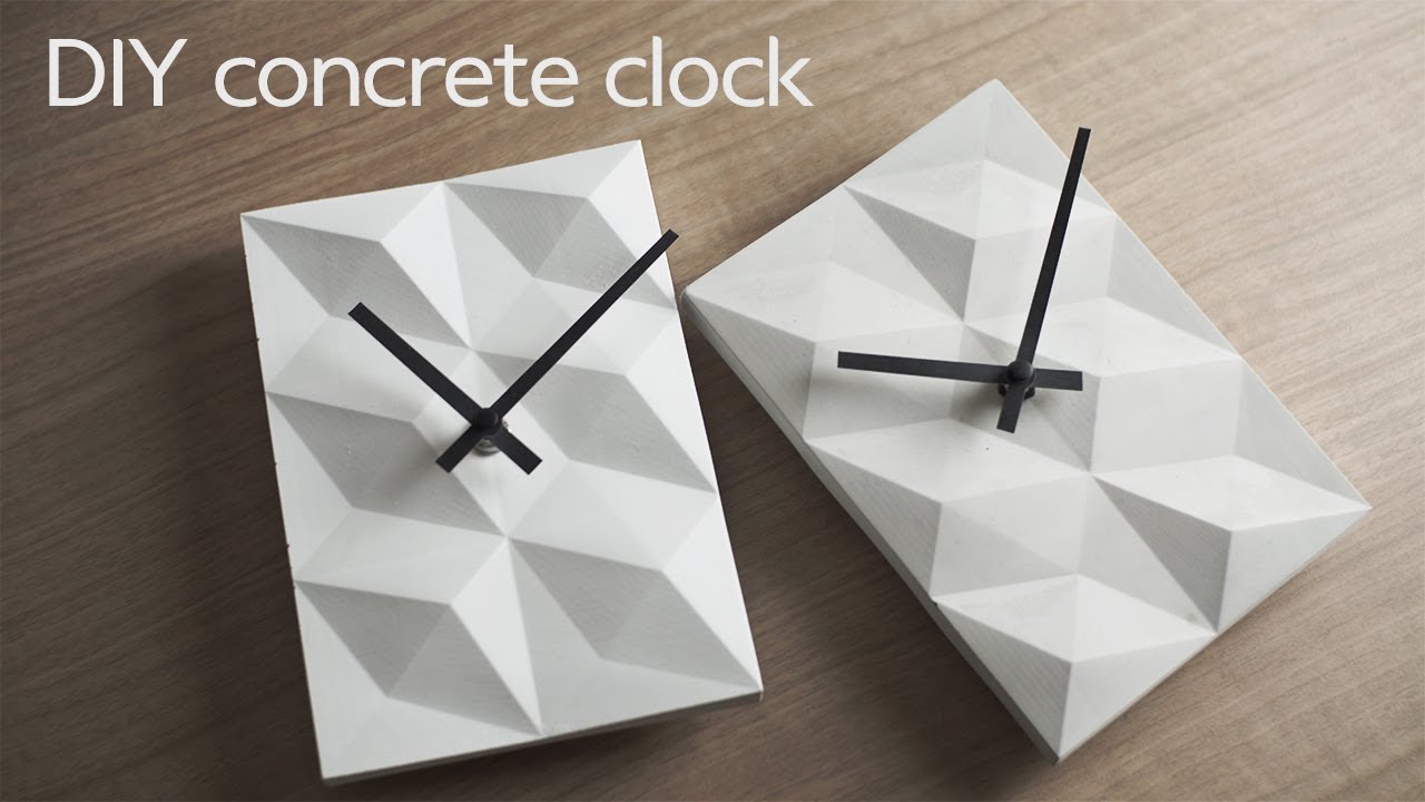 DIY concrete clock using 3d printer || 3D 프린터의 재발견(?!) - YouTube