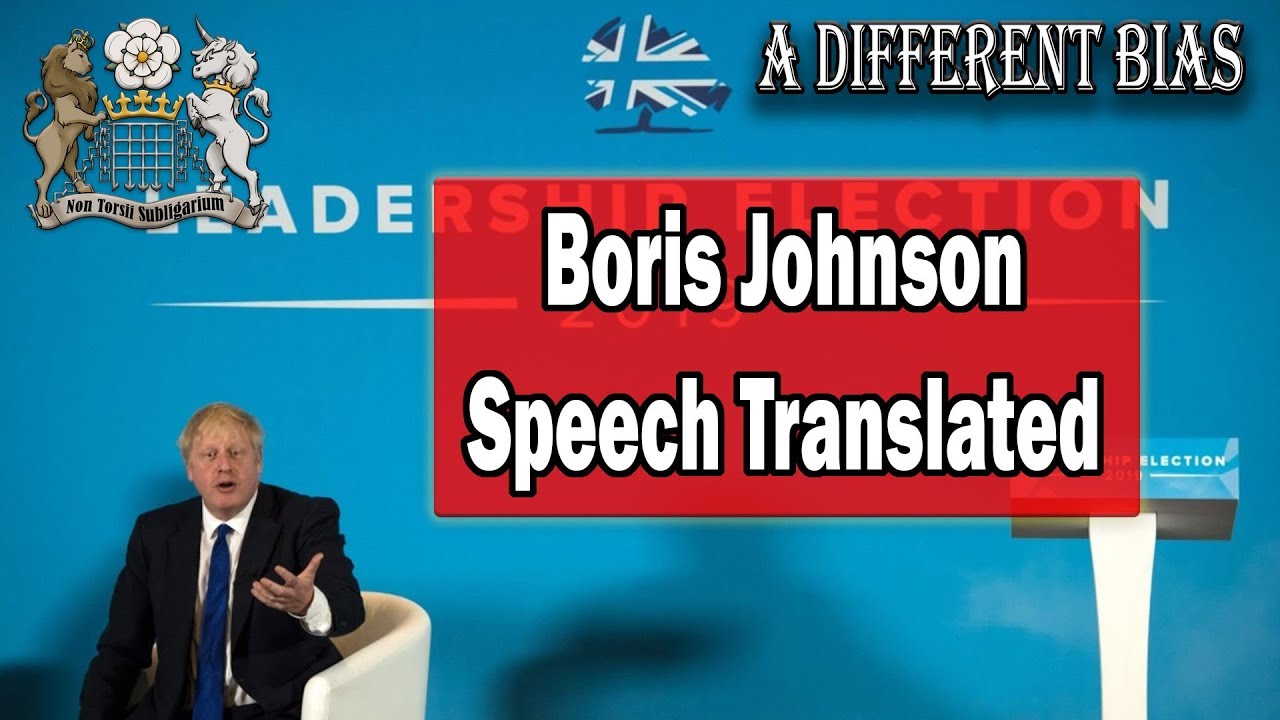 The Real Meaning of the Boris Johnson Speech - YouTube