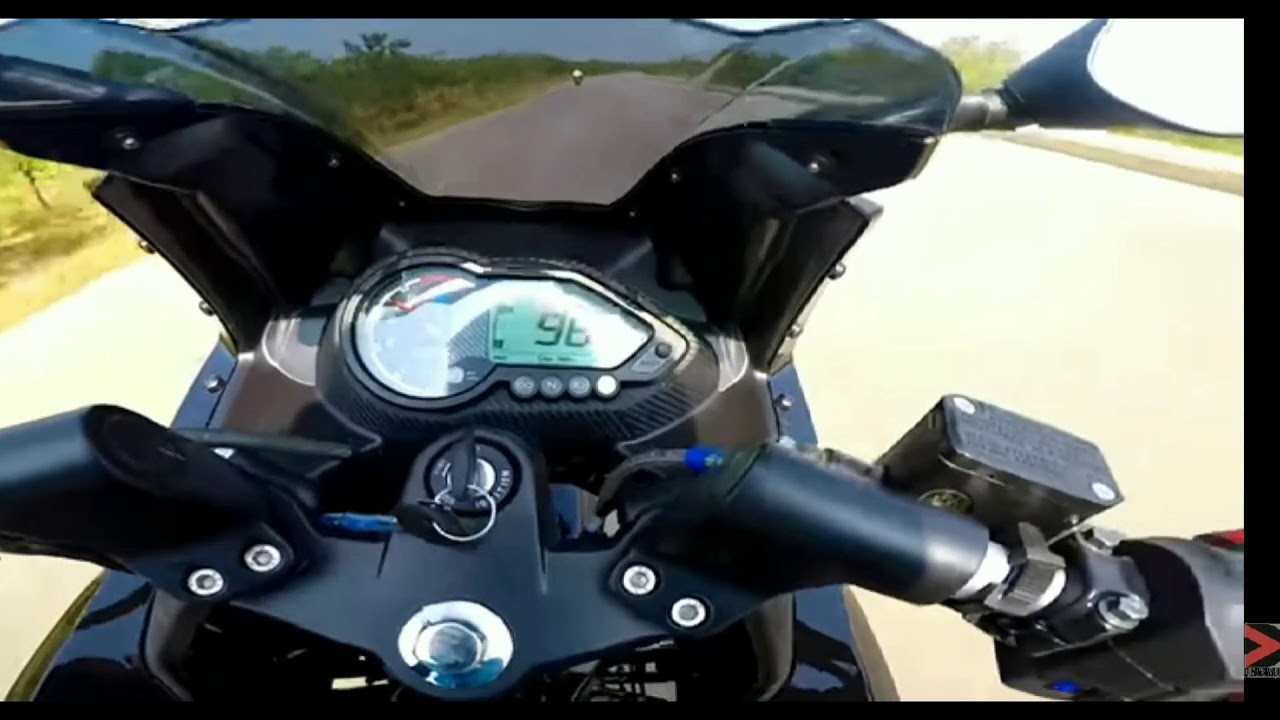 Pulsar 180F Top speed and exhaust note - YouTube